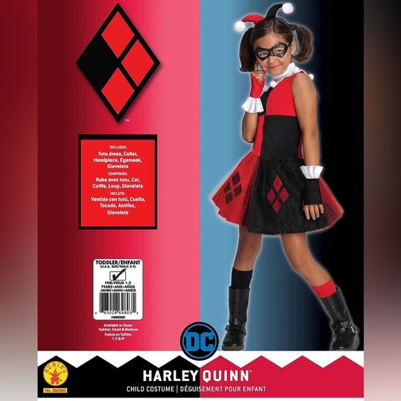 Rubie's | Costumes | Dc Super Villain Collection Harley Quinn Girls ...